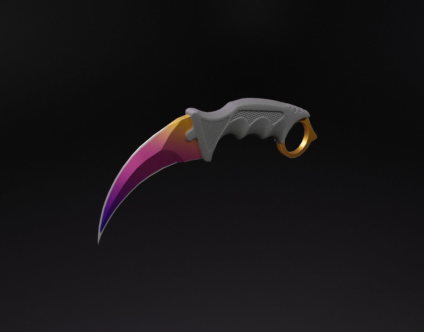 3D model Combat Knives Set VR / AR / low-poly | CGTrader