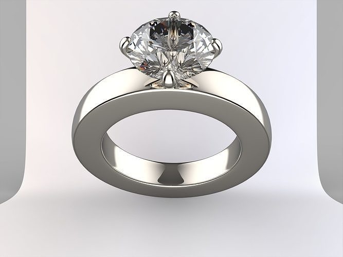 Rings Diamond 3D model 3D printable | CGTrader