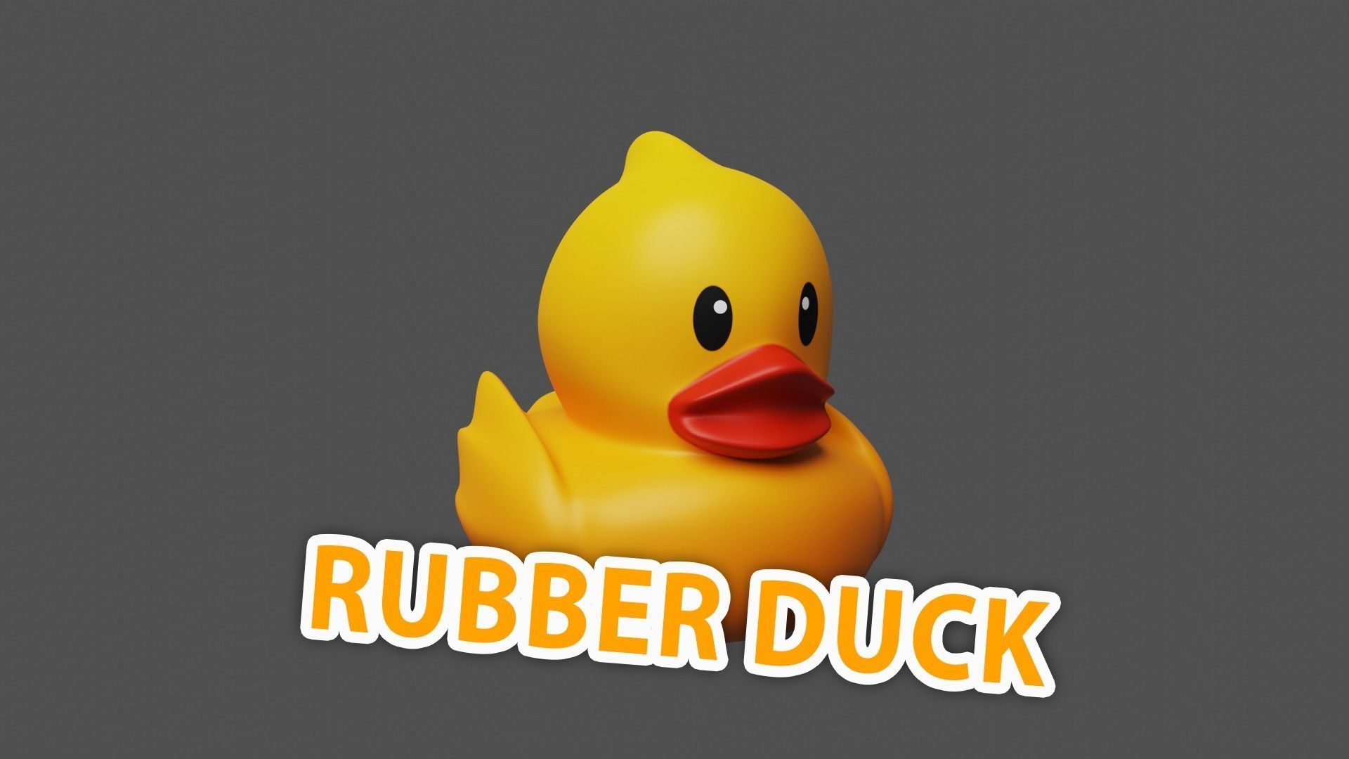 3D model Highpoly rubber duck 3d model with PBR texture VR / AR / low ...