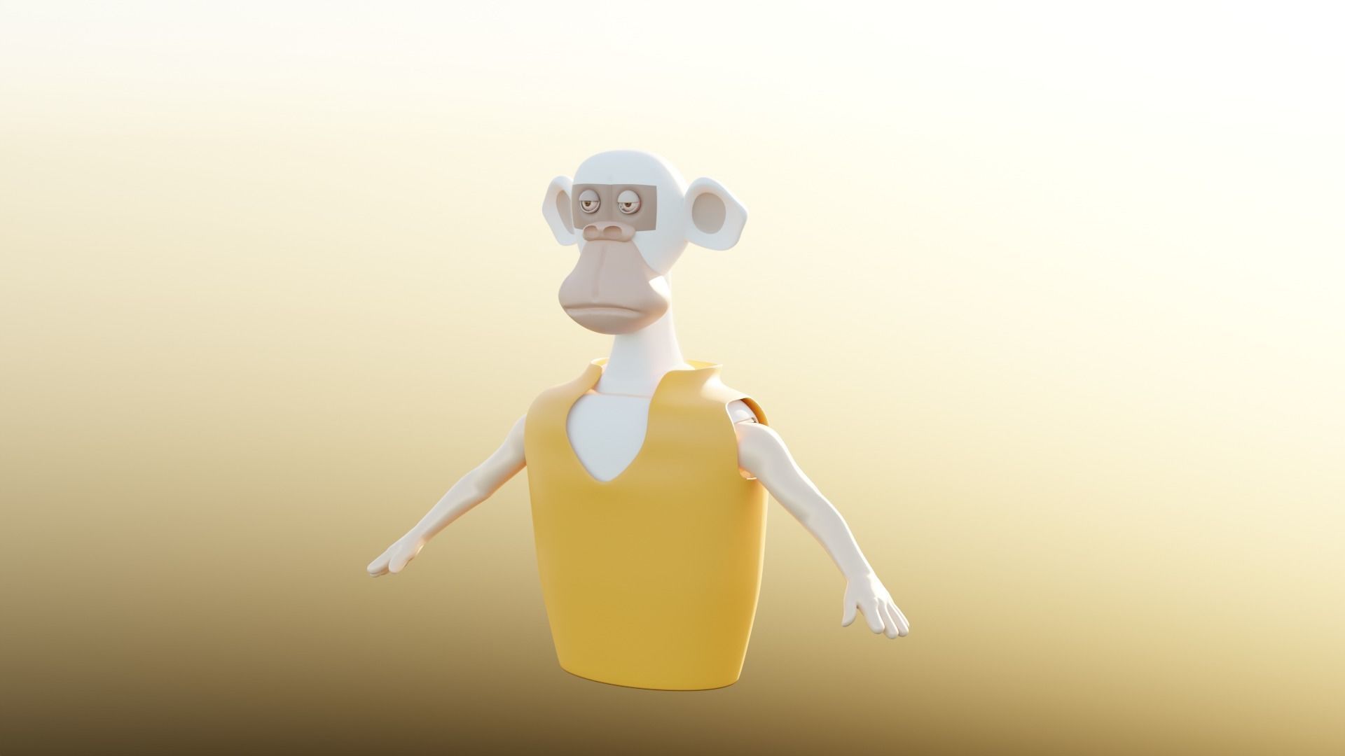 monkey nft 3D model | CGTrader