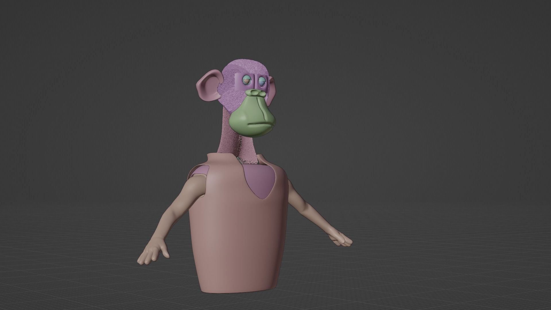 monkey nft 3D model | CGTrader