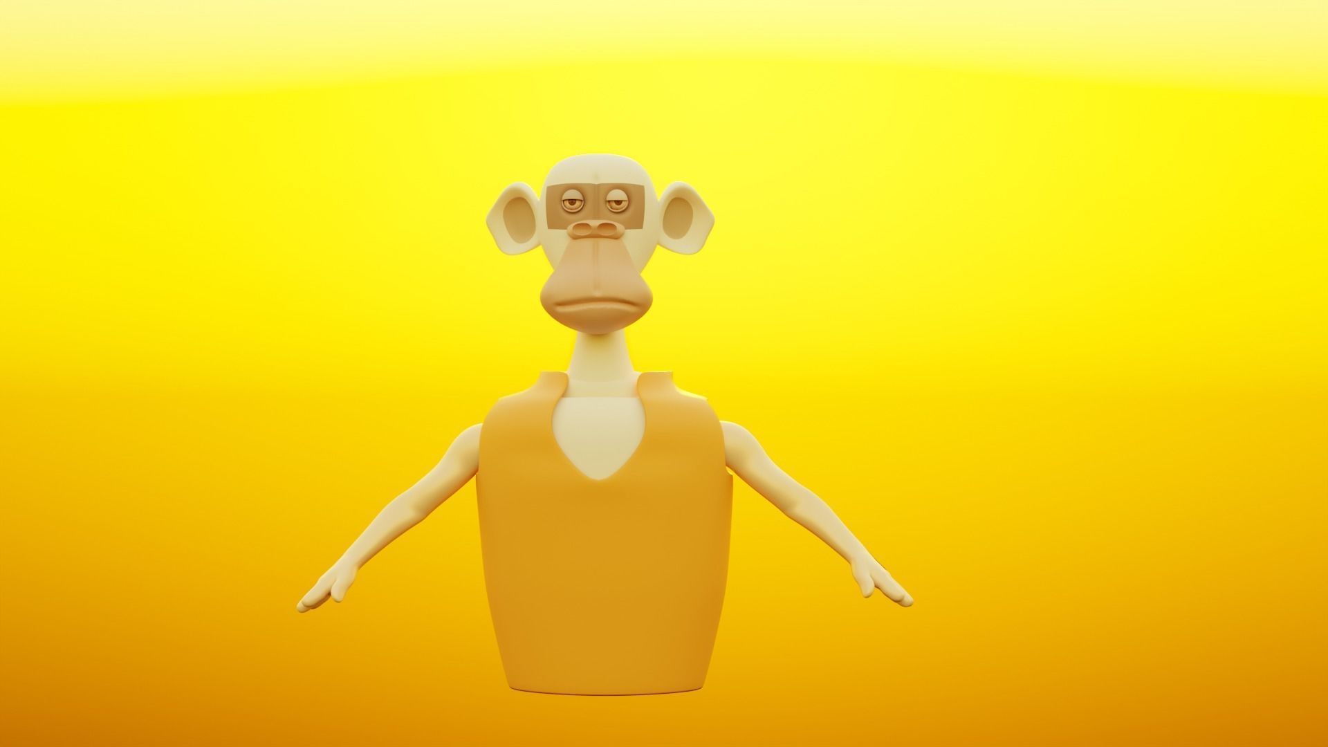 monkey nft 3D model | CGTrader