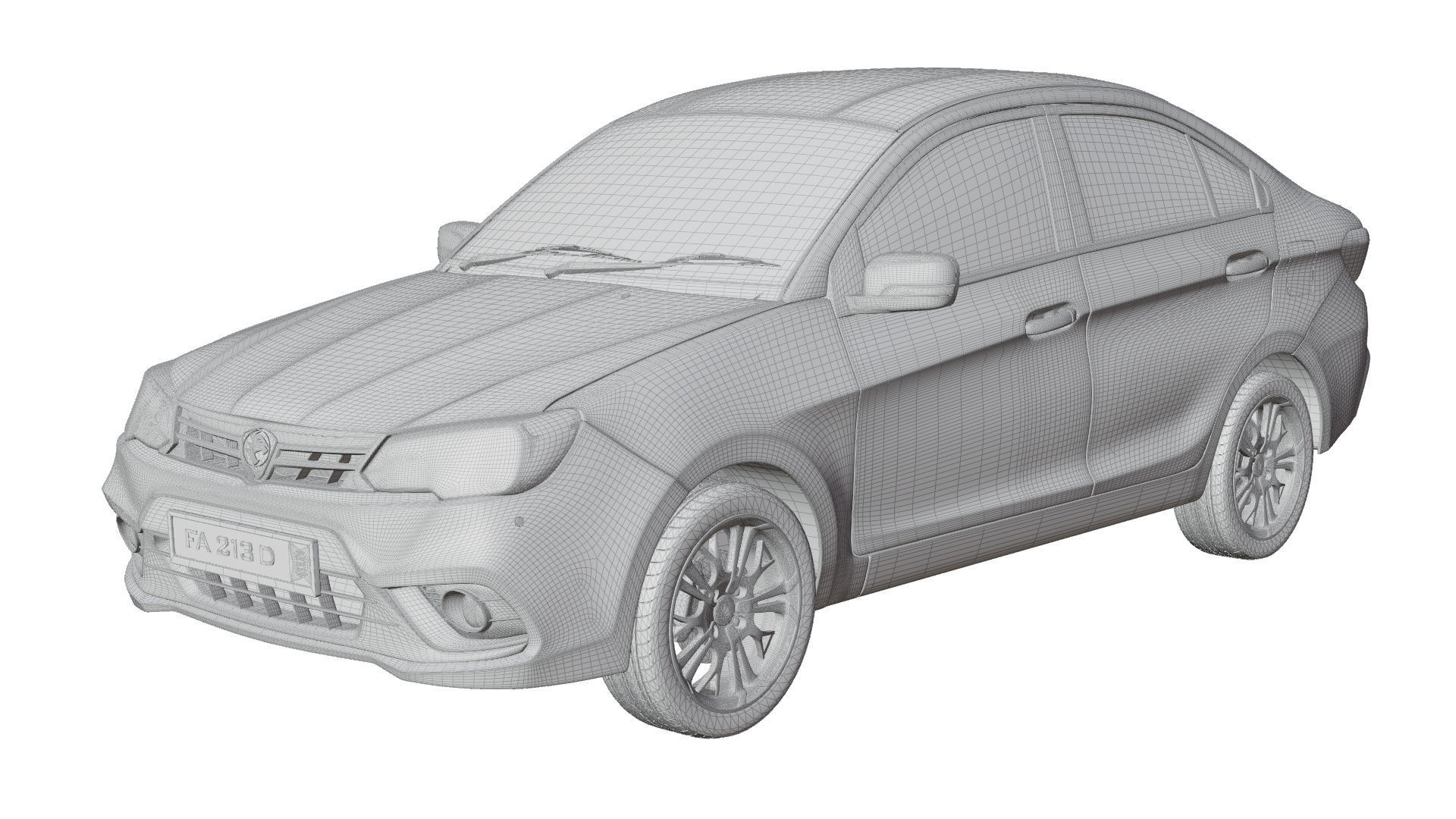 Proton Saga G3 2016 3D model | CGTrader