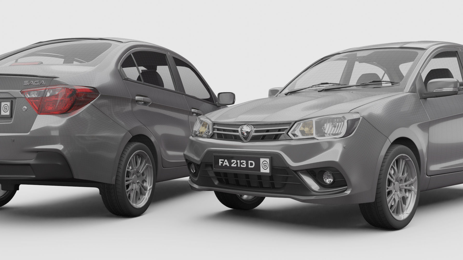 Proton Saga G3 2016 3D model | CGTrader