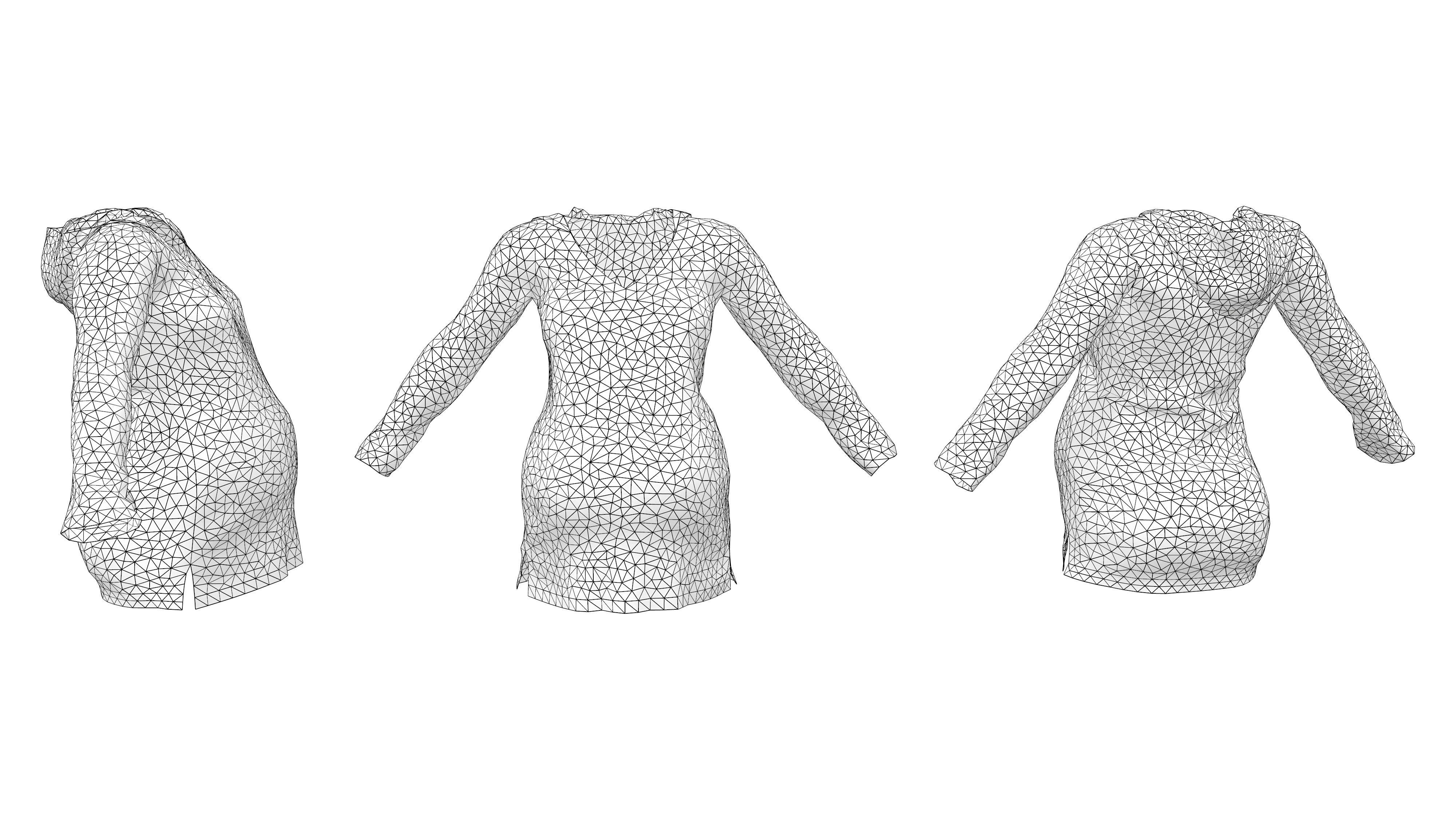 3D model Maternity Hooded Tunic VR / AR / low-poly | CGTrader