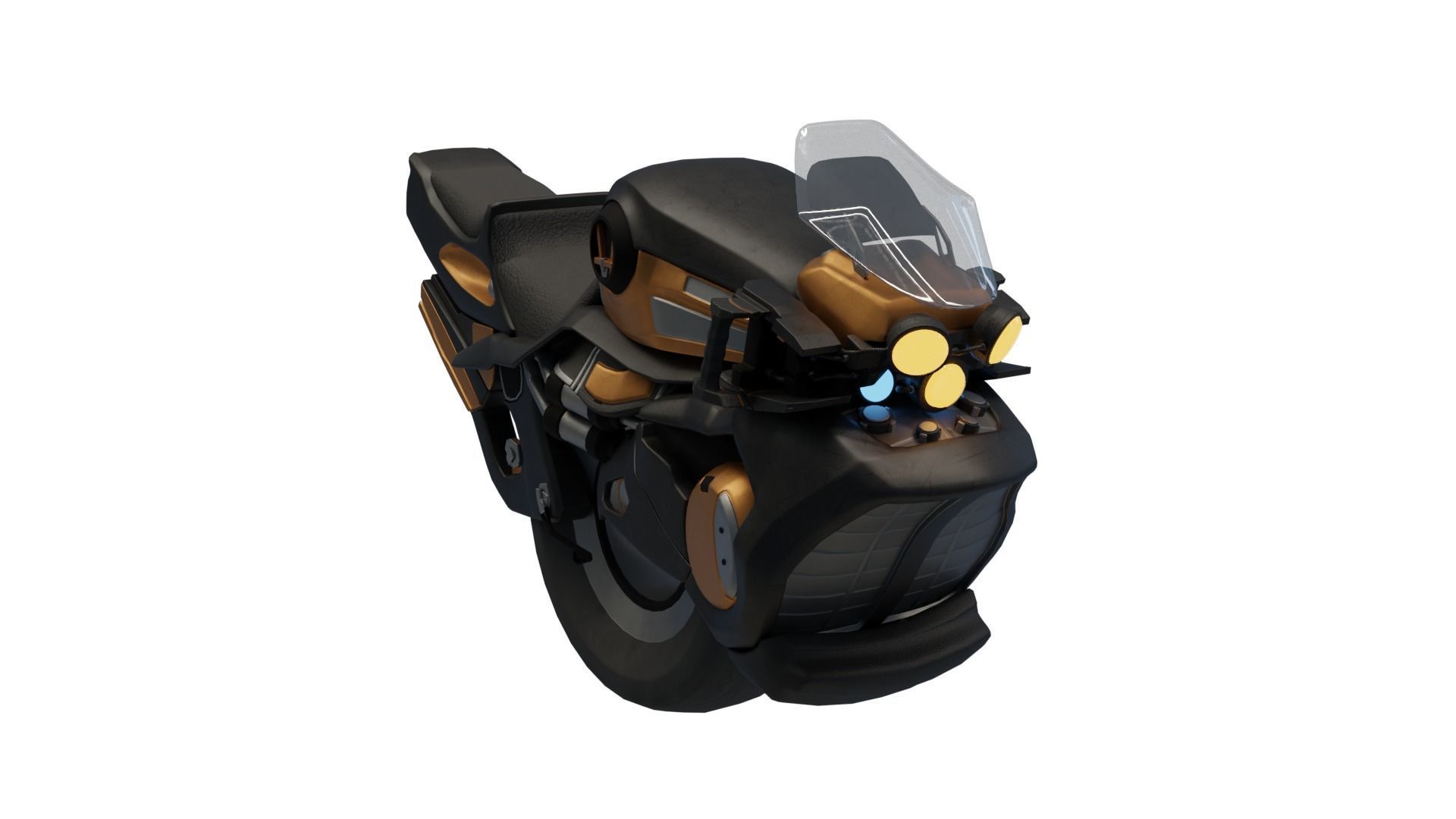 Gyro Sci-Fi Bike 3D model | CGTrader