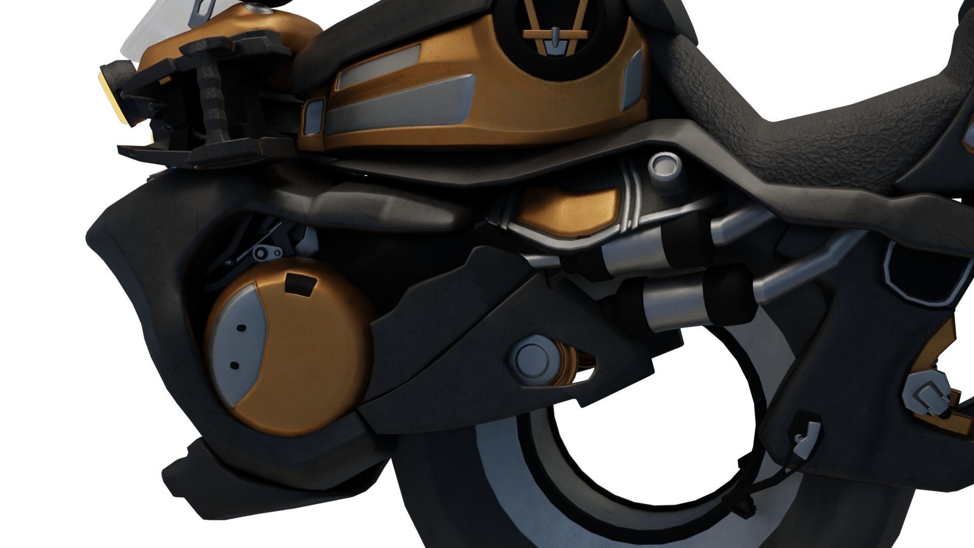 Gyro Sci-Fi Bike 3D model | CGTrader