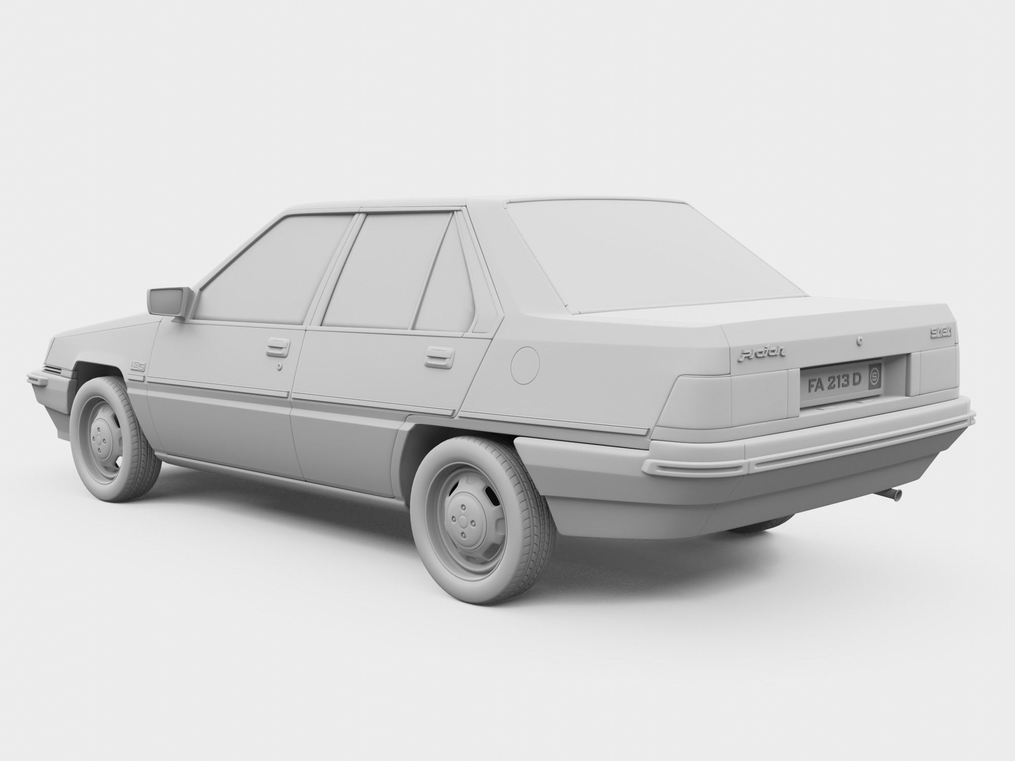 Proton Saga Magma 8v 3D model | CGTrader