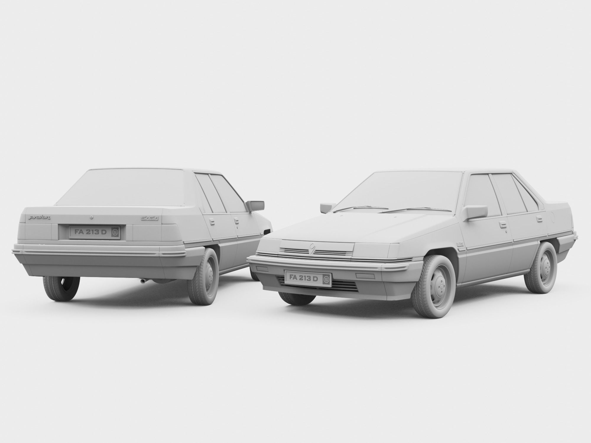 Proton Saga Magma 8v 3D model | CGTrader