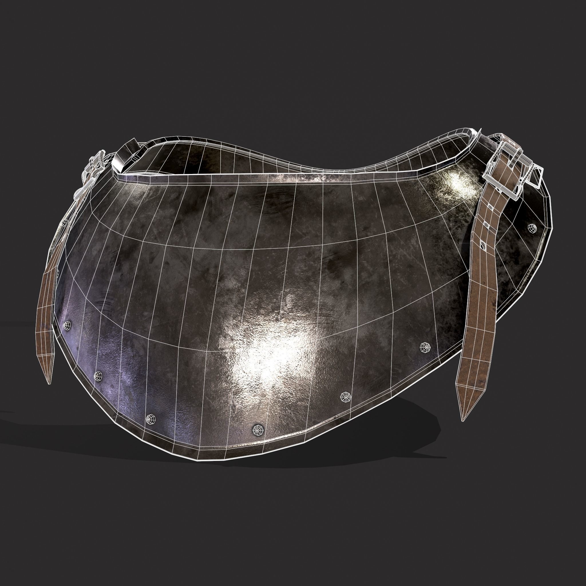 3D model Medieval Gorget VR / AR / low-poly | CGTrader