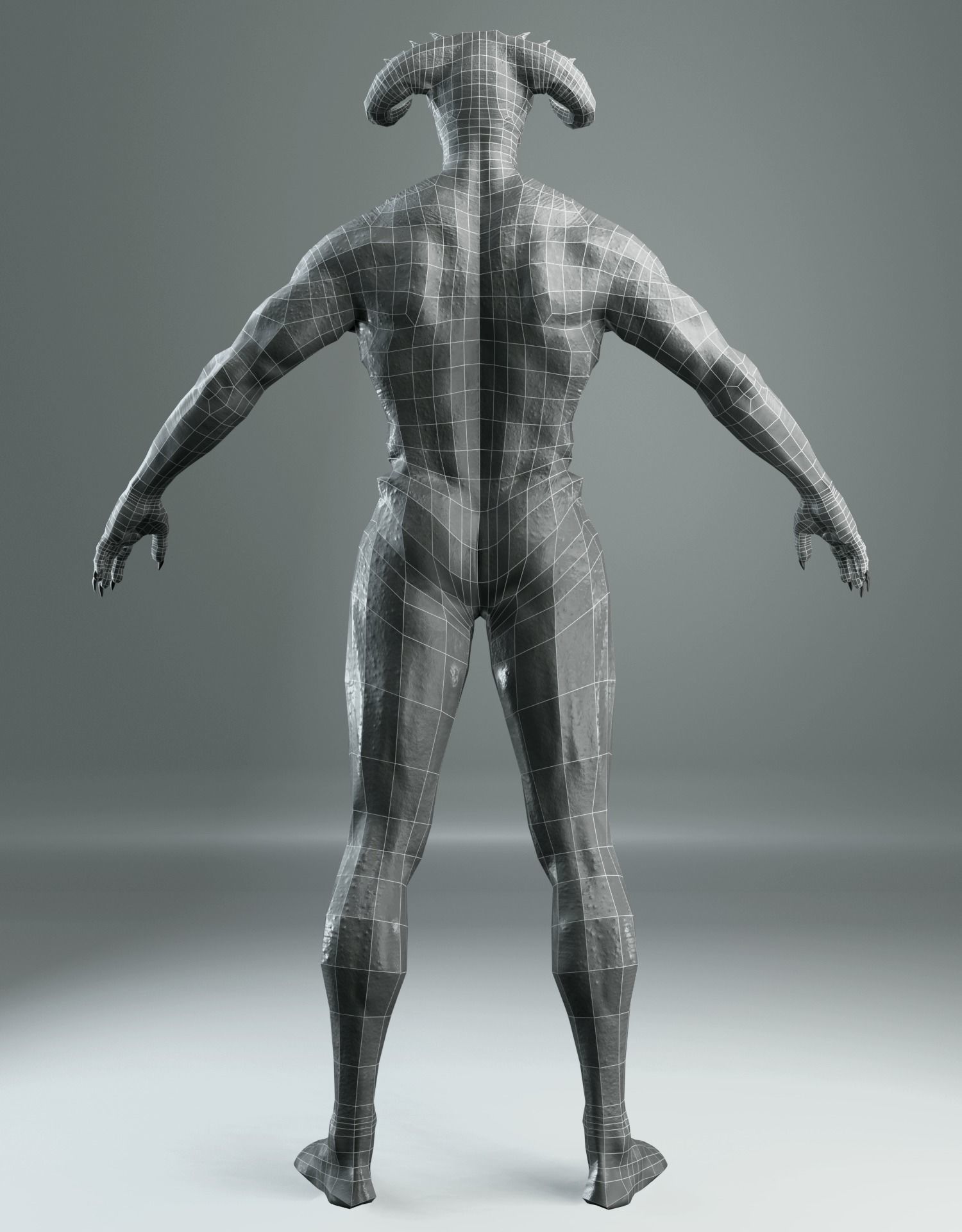 Creature man with horns 3D model | CGTrader