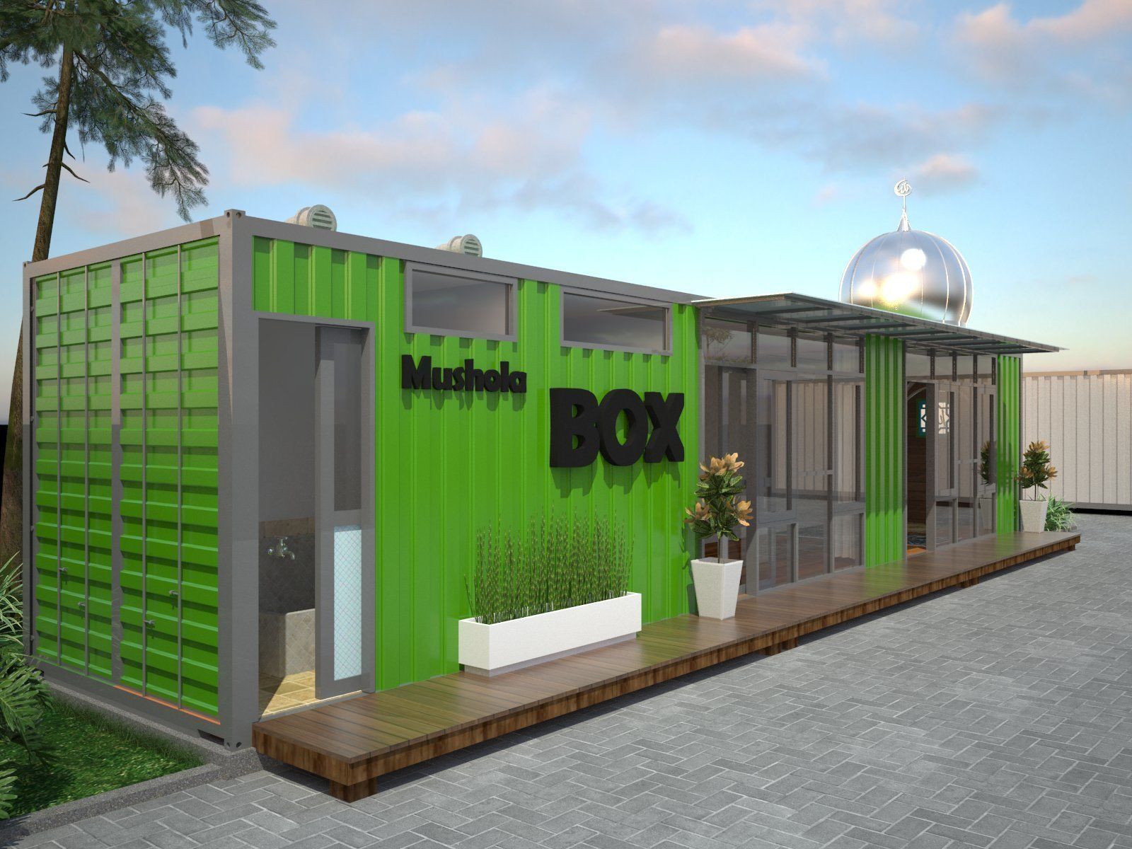 3D model BOX Mosque VR / AR / low-poly | CGTrader