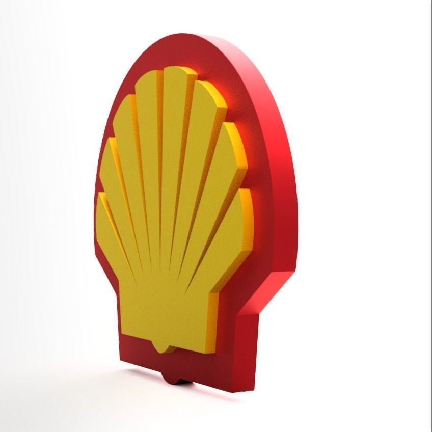 Shell logo 2 types 3D model | CGTrader