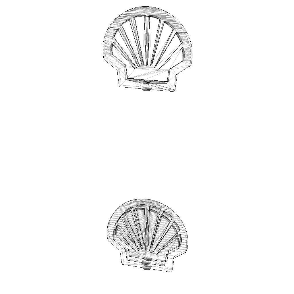 Shell logo 2 types 3D model | CGTrader