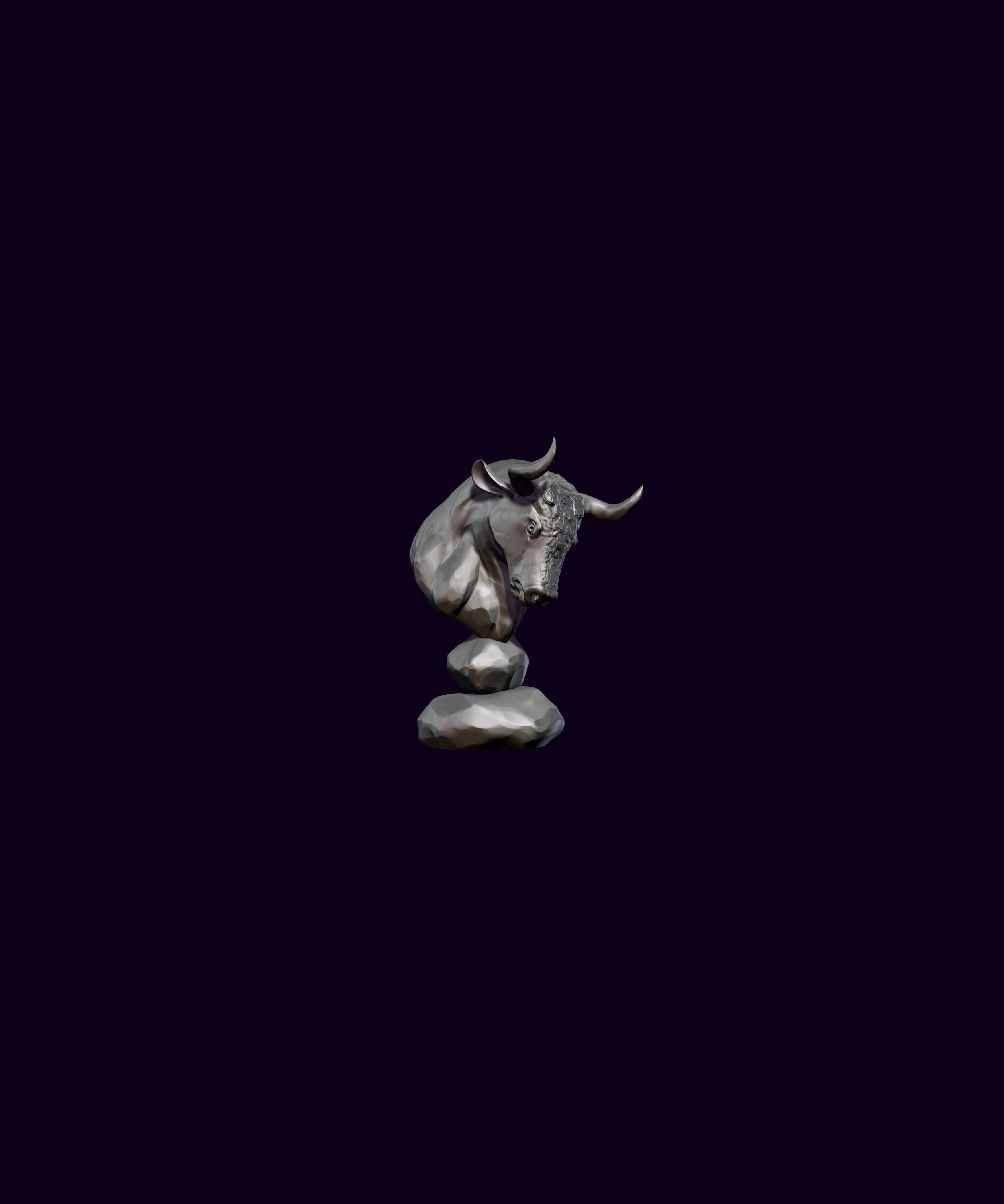 BULL printready 3D model 3D printable | CGTrader