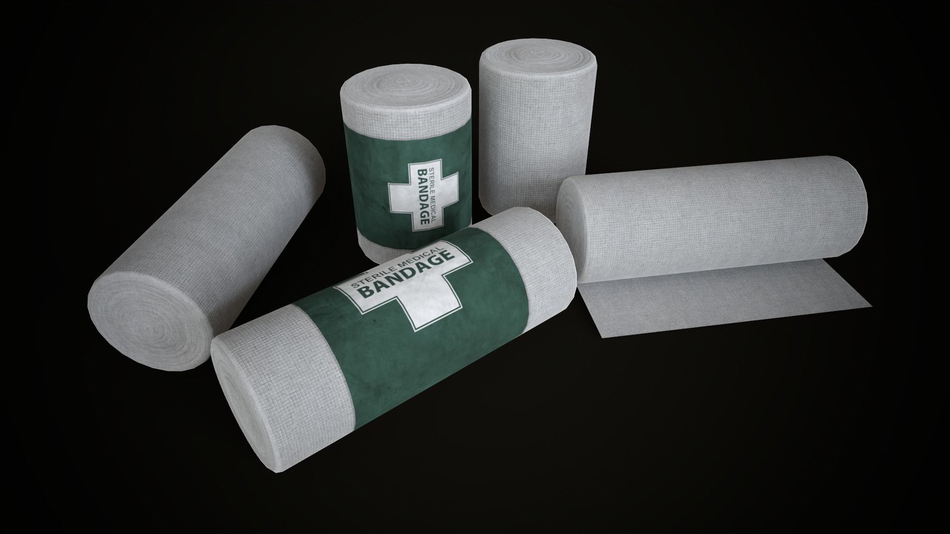 3D model Sterile medical bandages VR / AR / low-poly | CGTrader