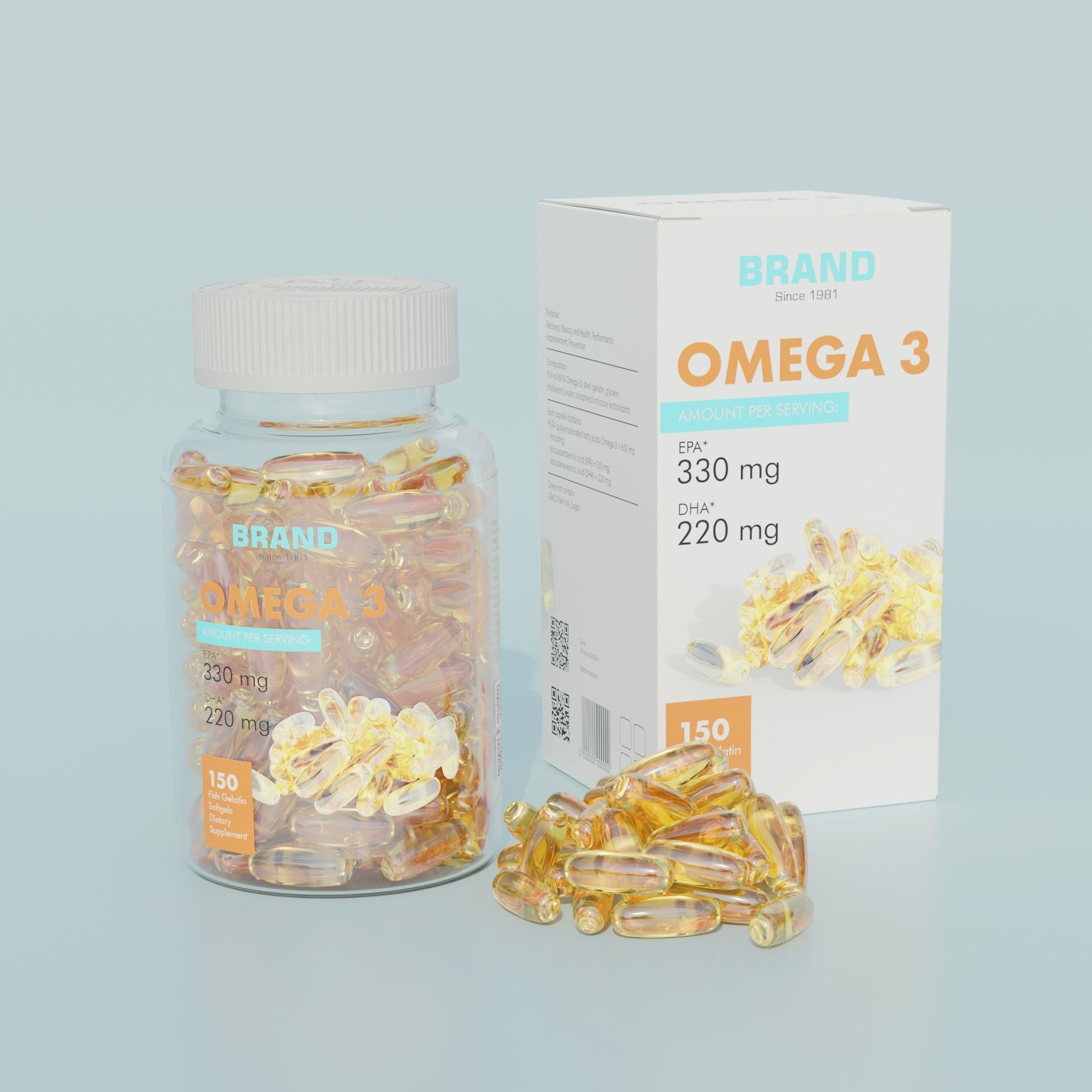 Dietary Nutritional Supplement 3D model | CGTrader