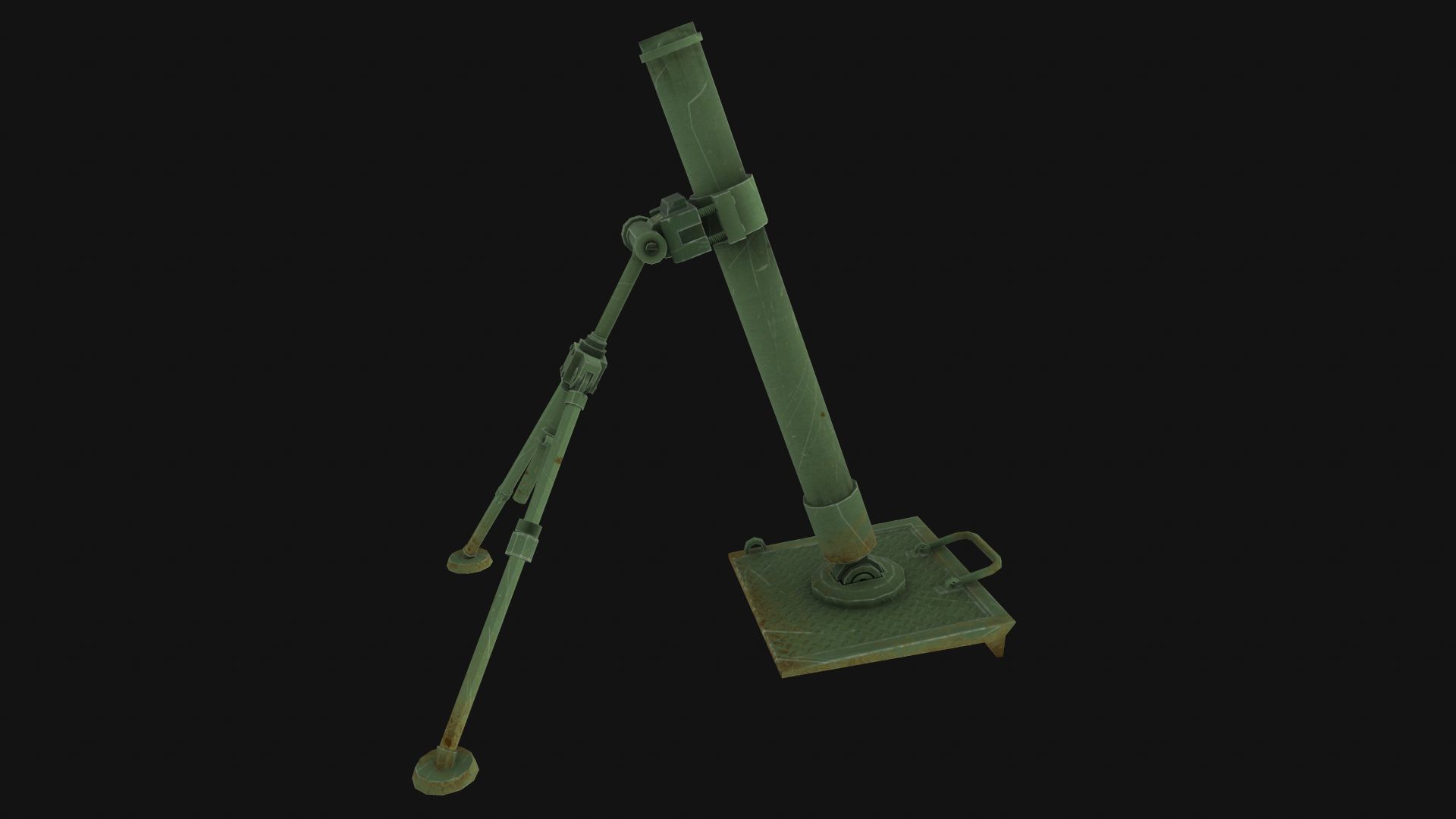 3D model Mortar military weapon VR / AR / low-poly | CGTrader