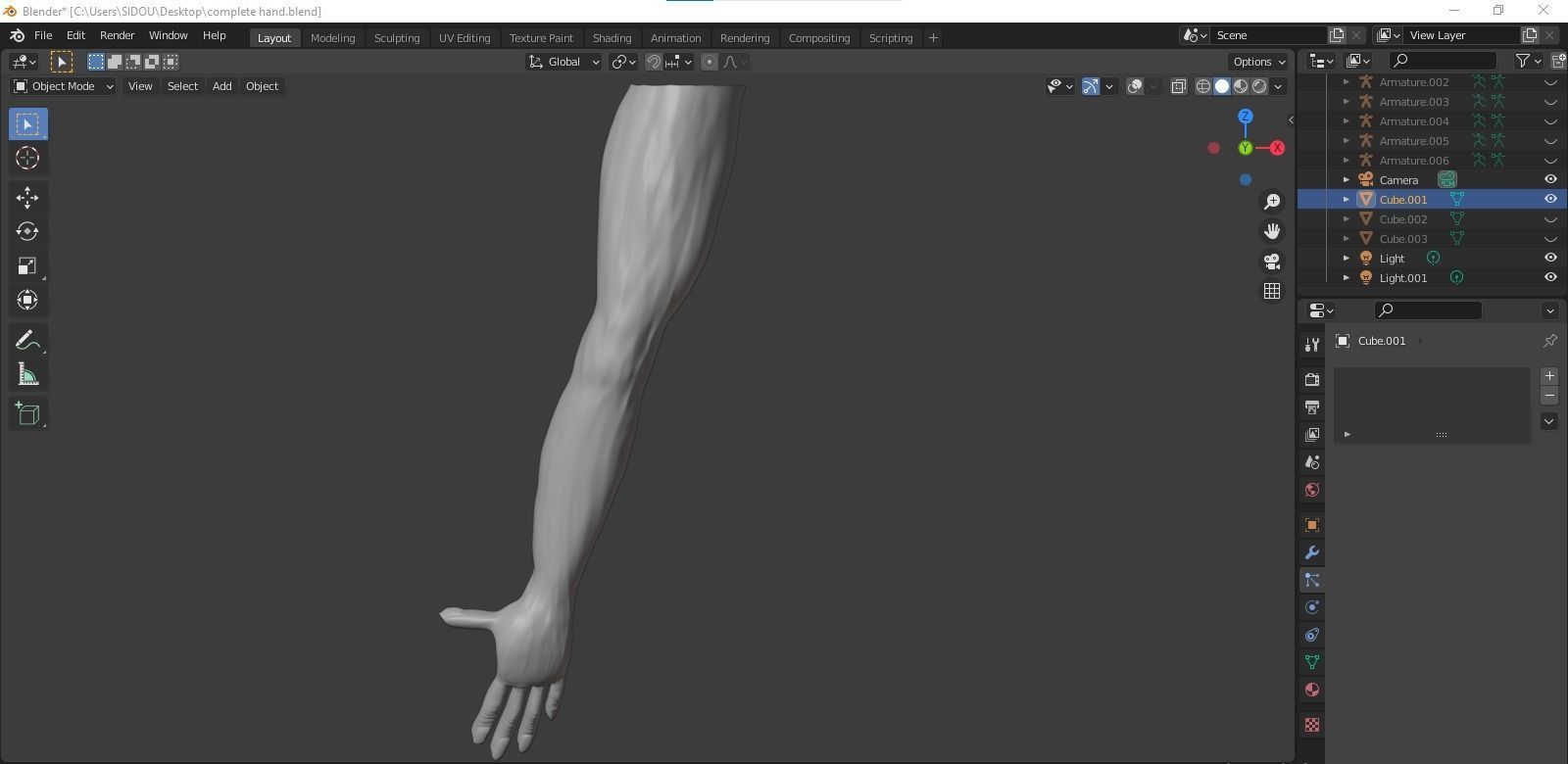 3D arm simple arm models with a realistic texture 3D model | CGTrader
