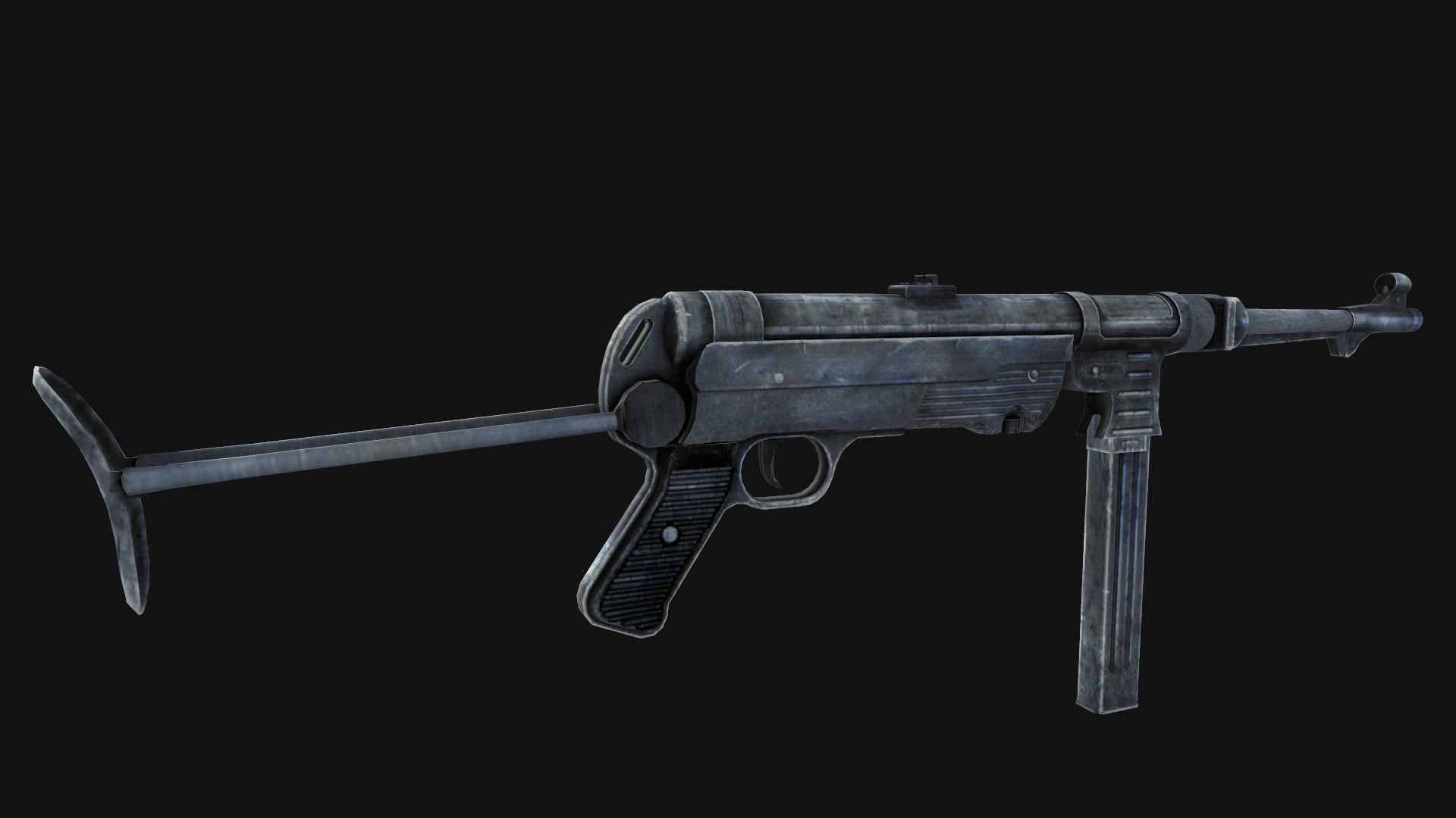 3D model Submachine gun MP40 VR / AR / low-poly | CGTrader