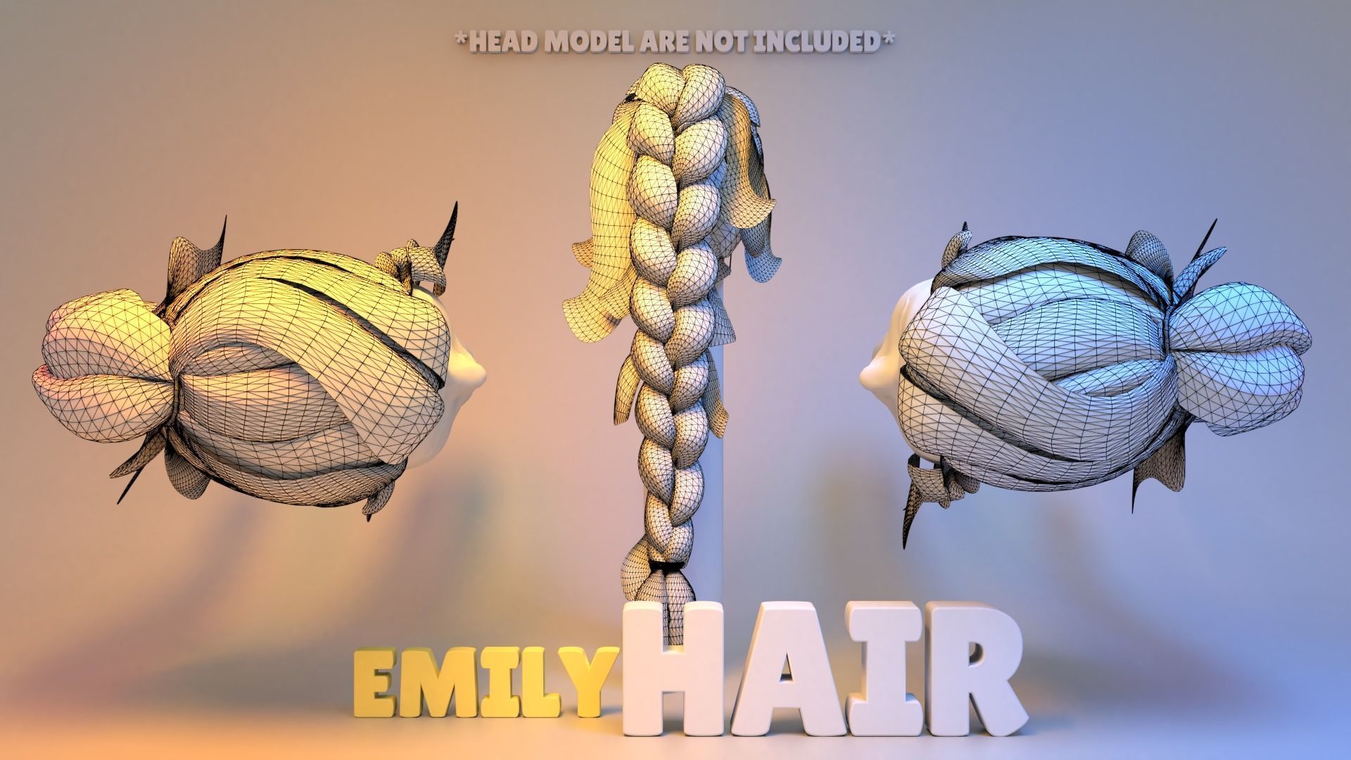 Emily Hair 3D model | CGTrader