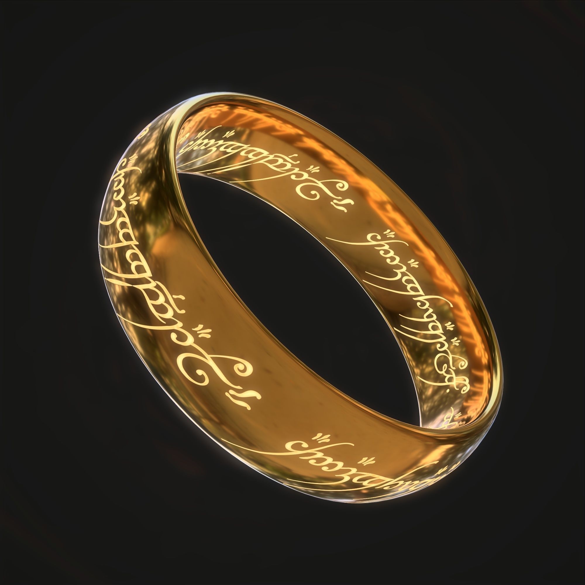 The One Ring - 3D Printable 3D model 3D printable | CGTrader