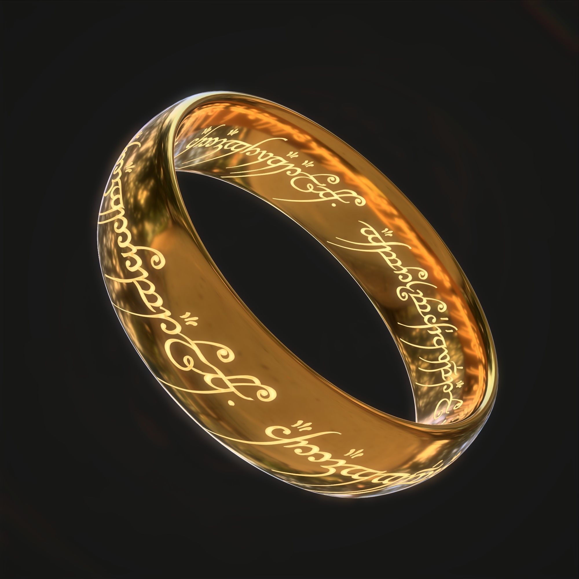 The One Ring - 3D Printable 3D model 3D printable | CGTrader