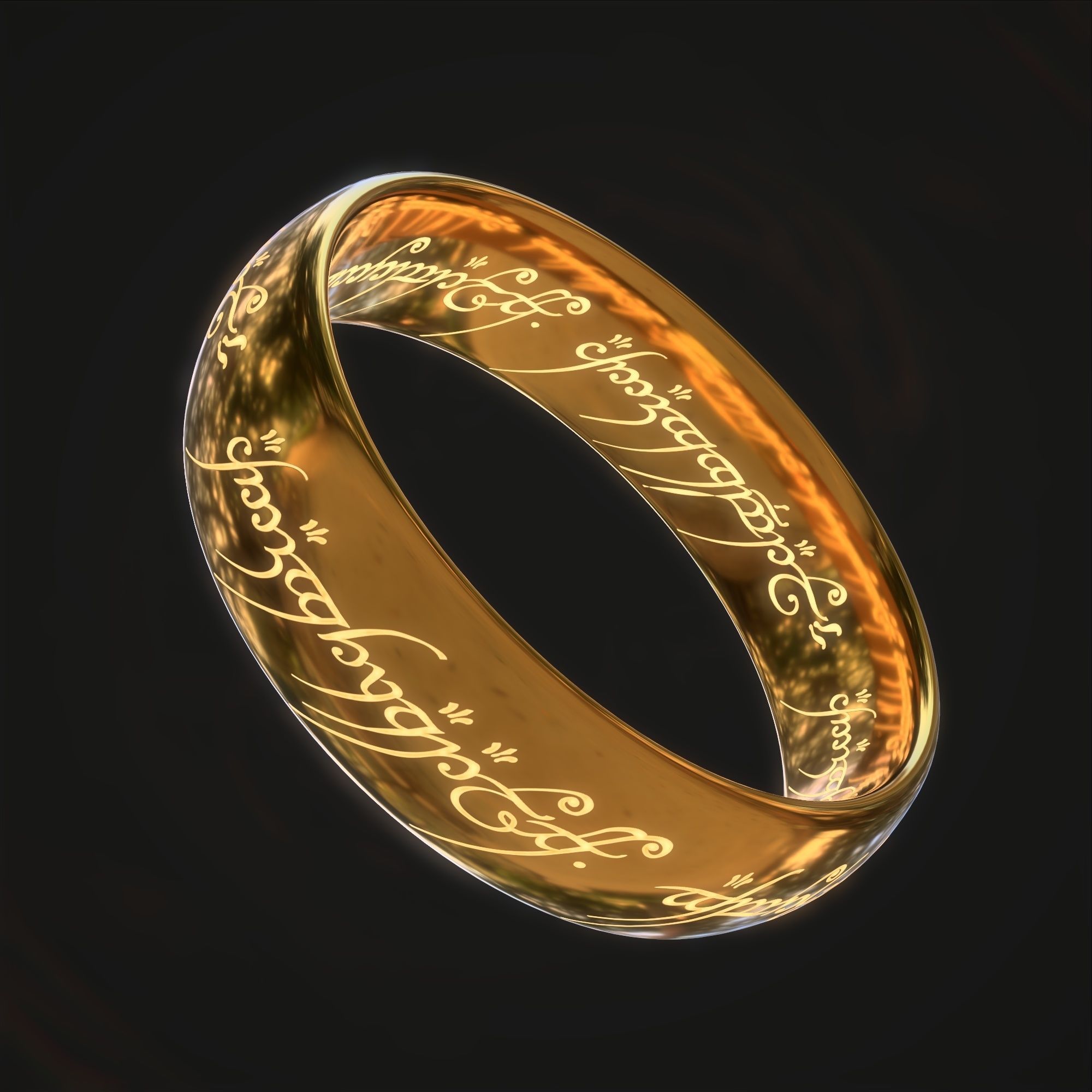 The One Ring - 3D Printable 3D model 3D printable | CGTrader