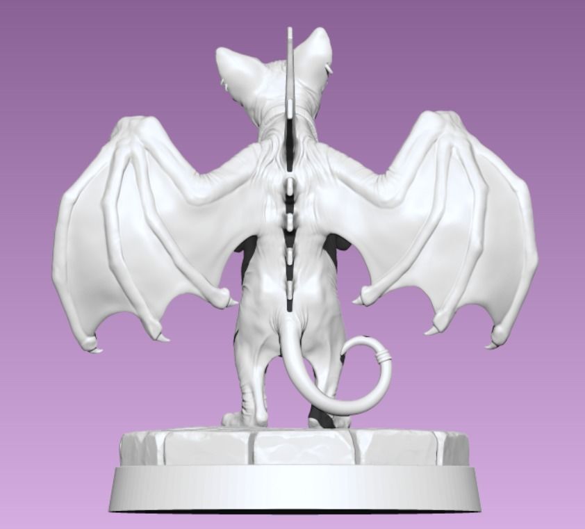 Cat miniature 3D model 3D printable | CGTrader