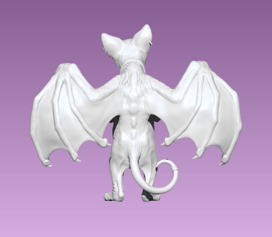 Cat miniature 3D model 3D printable | CGTrader