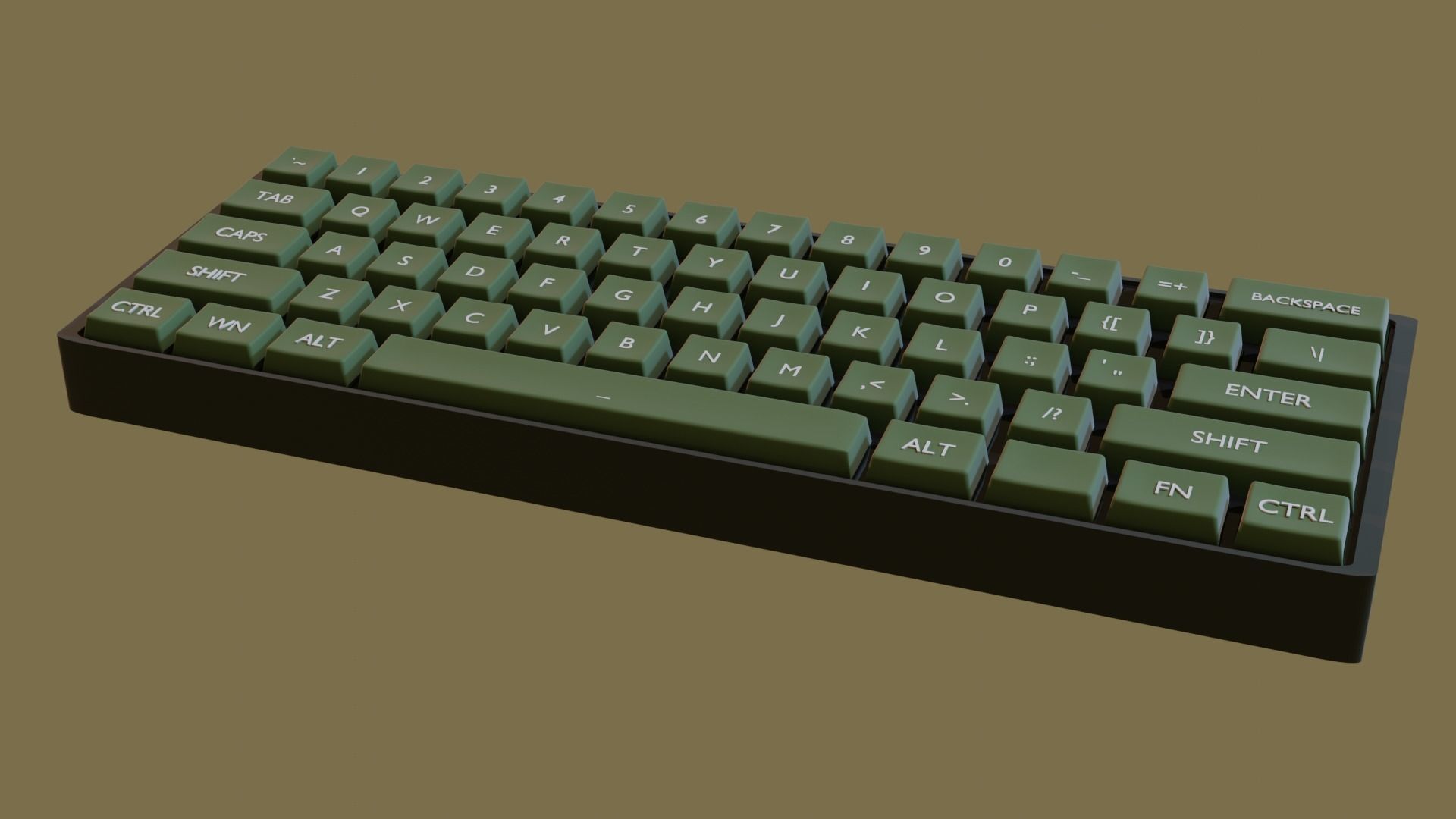 60 percent keyboard free 3D model | CGTrader