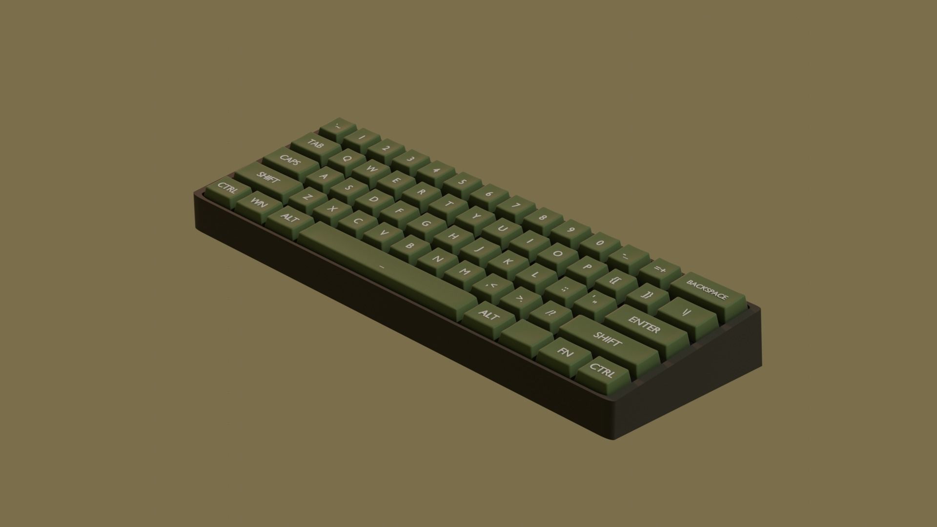 60 percent keyboard free 3D model | CGTrader