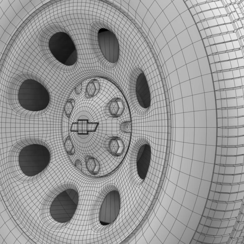 Chevrolet Tahoe Police wheel 3D model | CGTrader