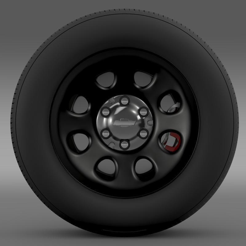Chevrolet Tahoe Police wheel 3D model | CGTrader