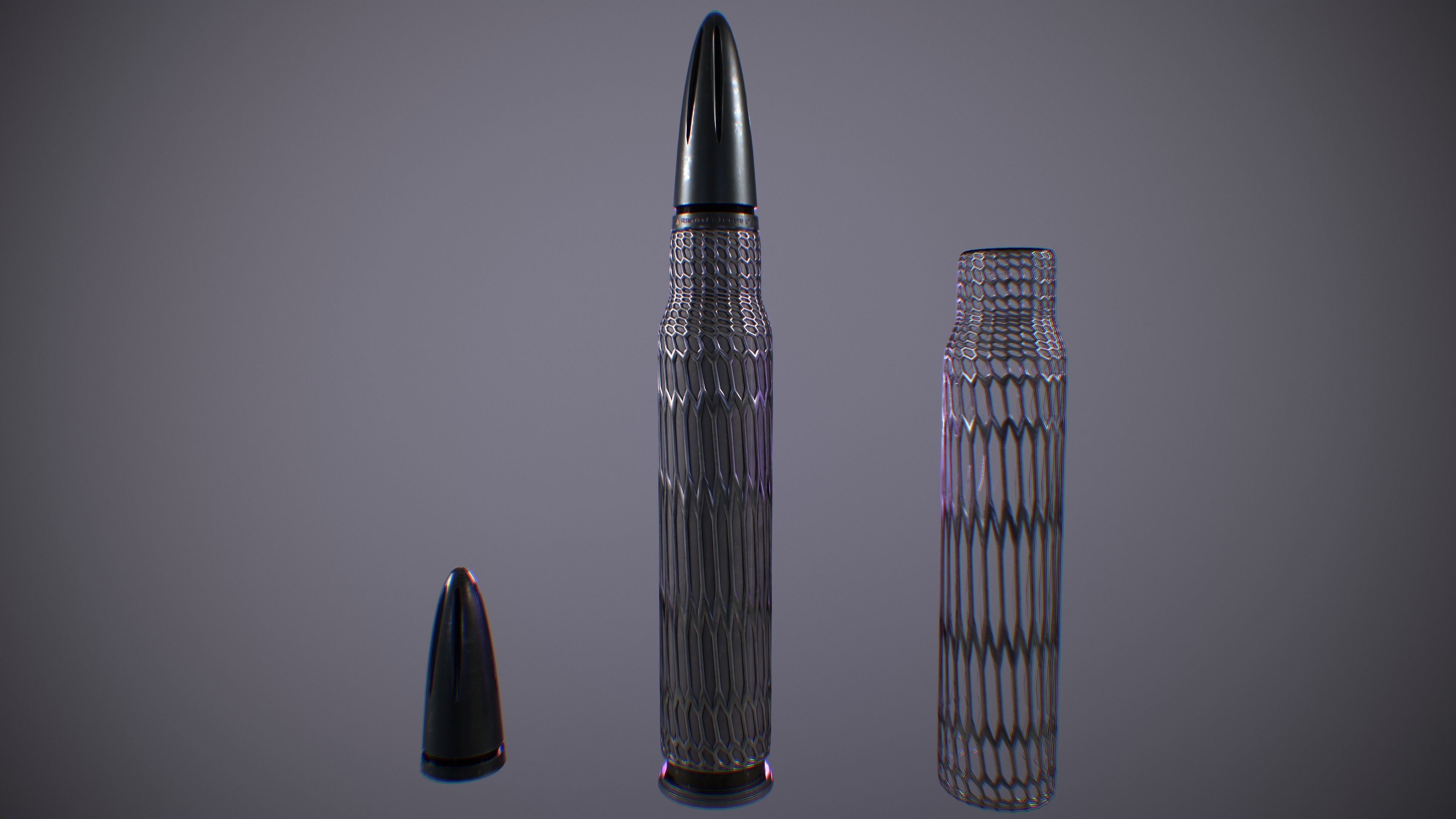 Sci-fi PBR Bullets Collection 3D model | CGTrader