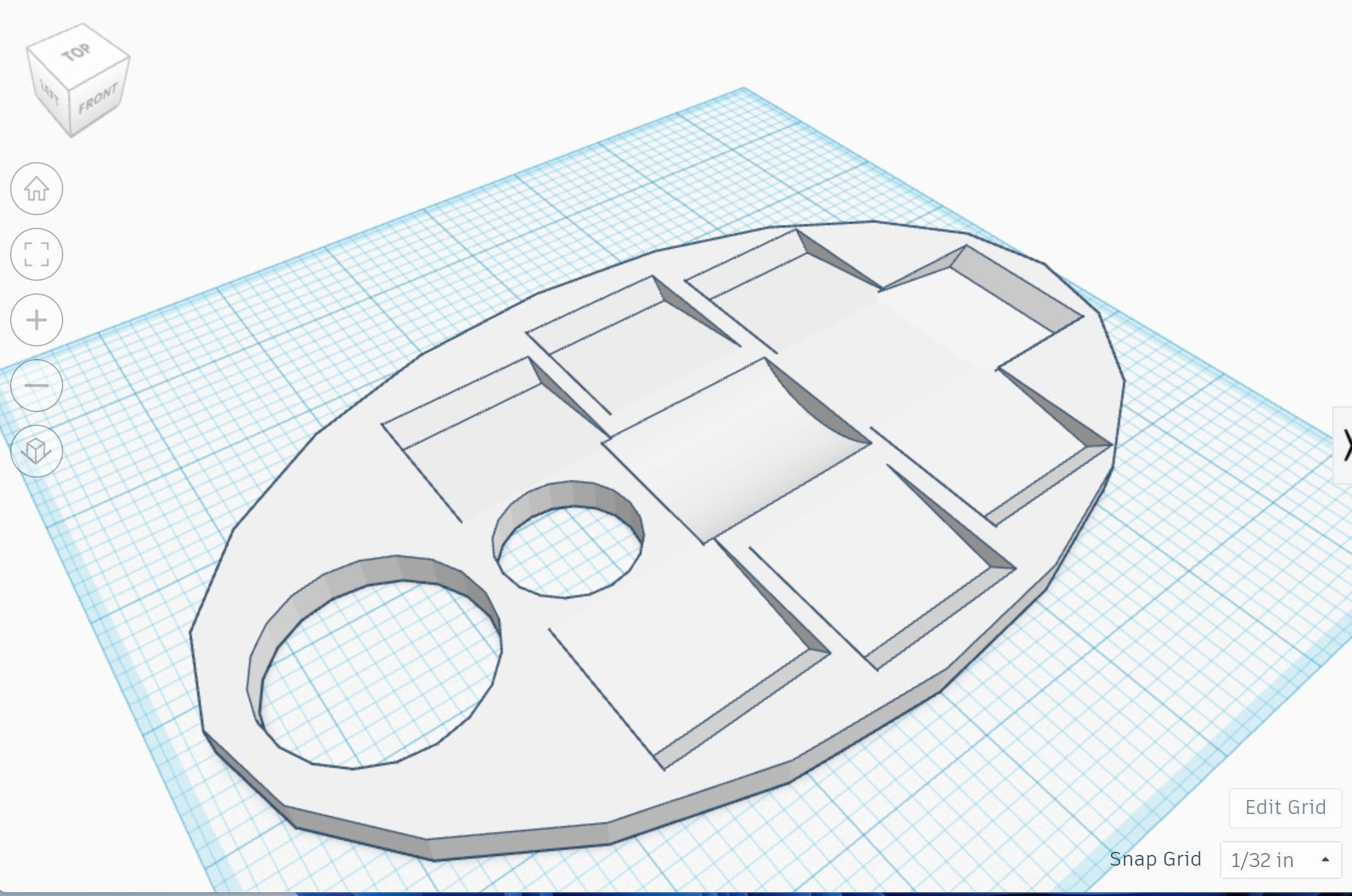 Modern 8 well paint palette with water cup 3D model 3D printable | CGTrader