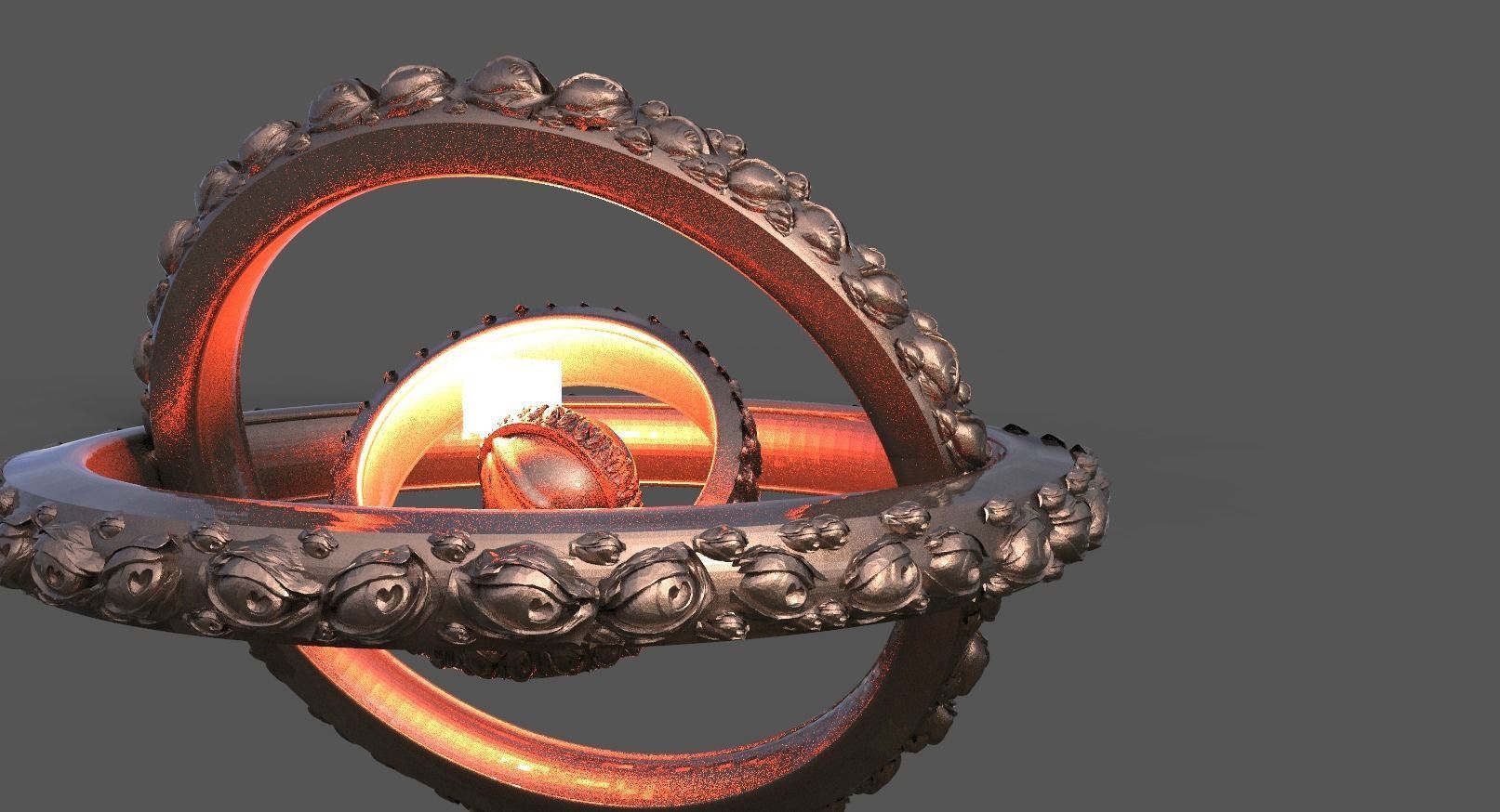 Angel Wheel Eye Rings Full Scene 3D model | CGTrader