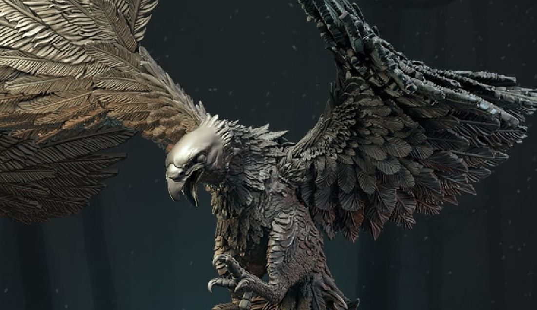Phoenix eagle 3D model 3D printable | CGTrader