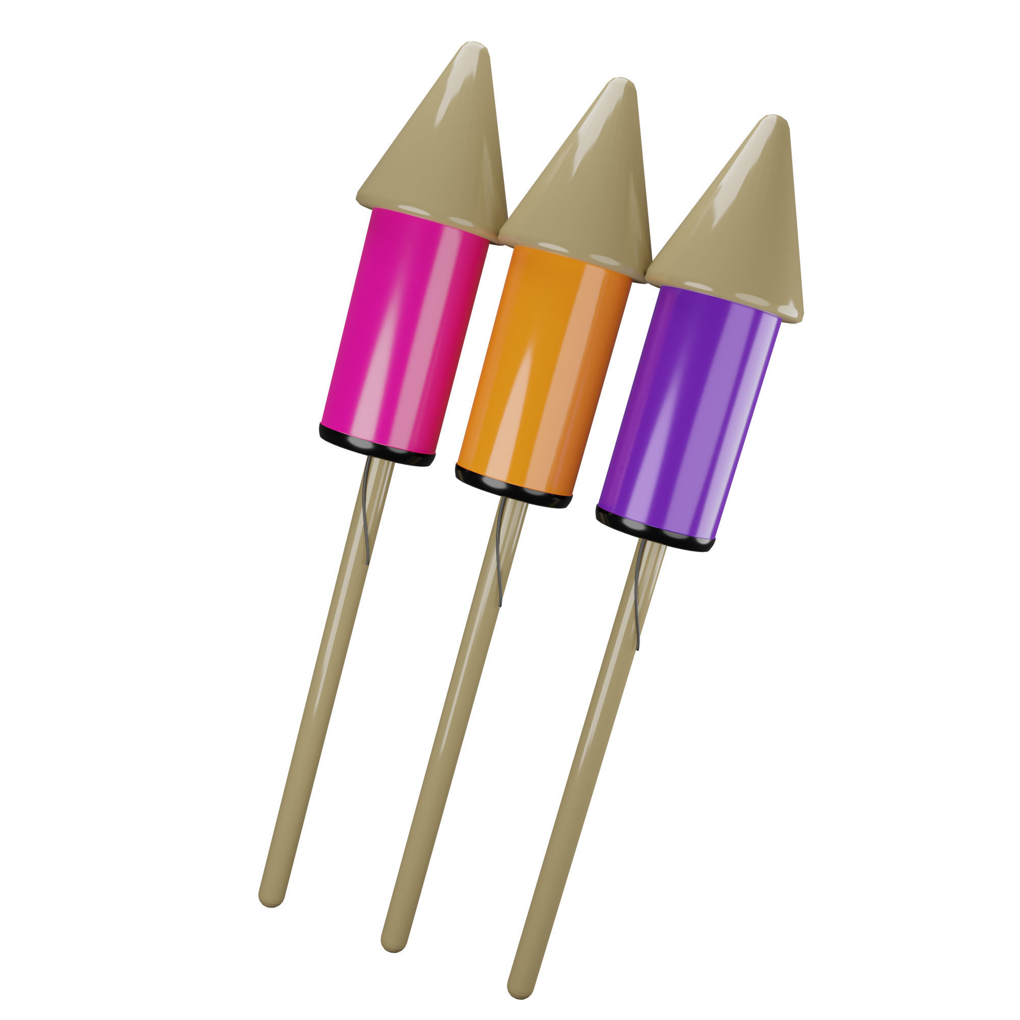 3D model FIreworks Icon VR / AR / low-poly | CGTrader