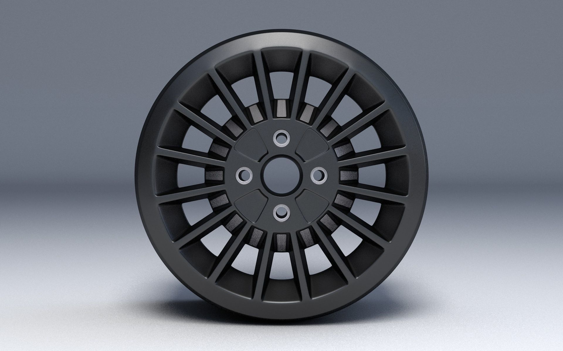 Ford Mustang 1989 Custom car rim 3D model 3D printable | CGTrader