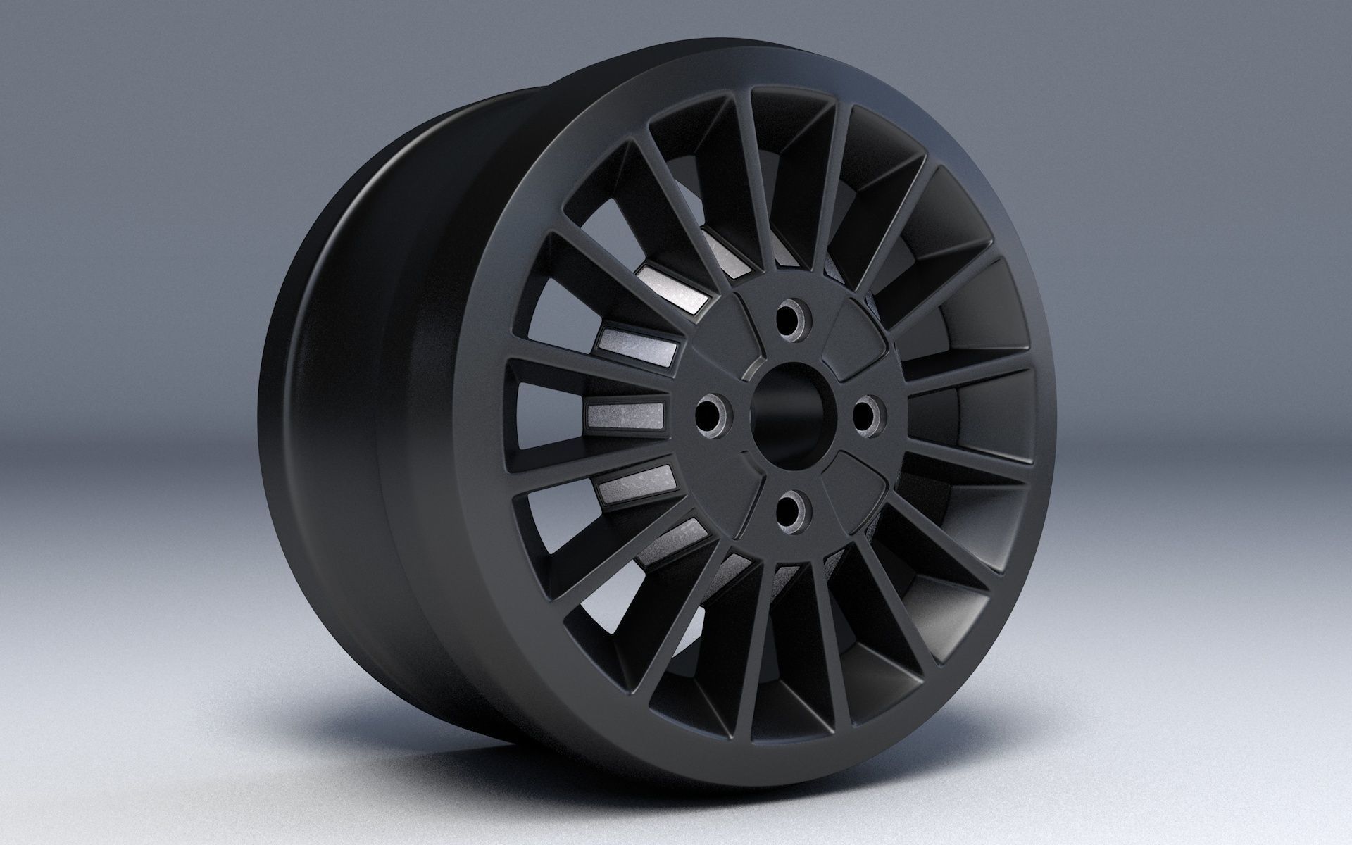 Ford Mustang 1989 Custom car rim 3D model 3D printable | CGTrader