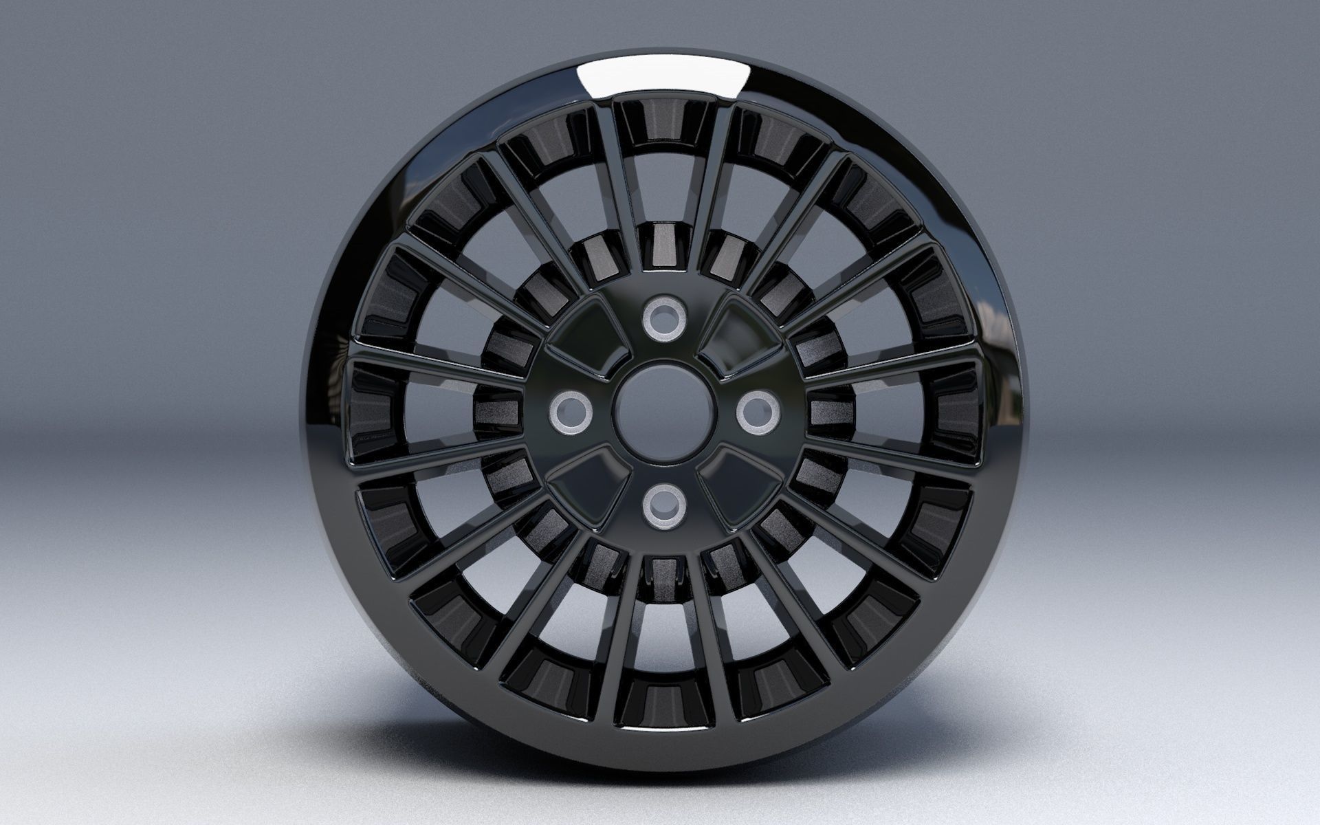 Ford Mustang 1989 Custom car rim 3D model 3D printable | CGTrader