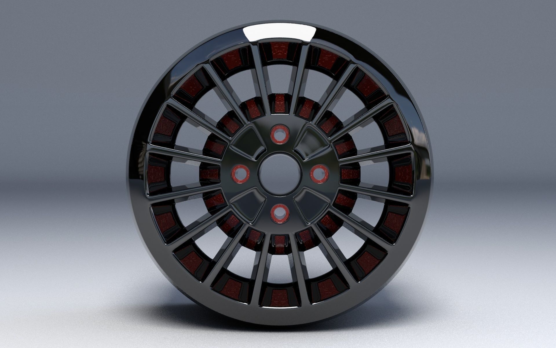 Ford Mustang 1989 Custom car rim 3D model 3D printable | CGTrader