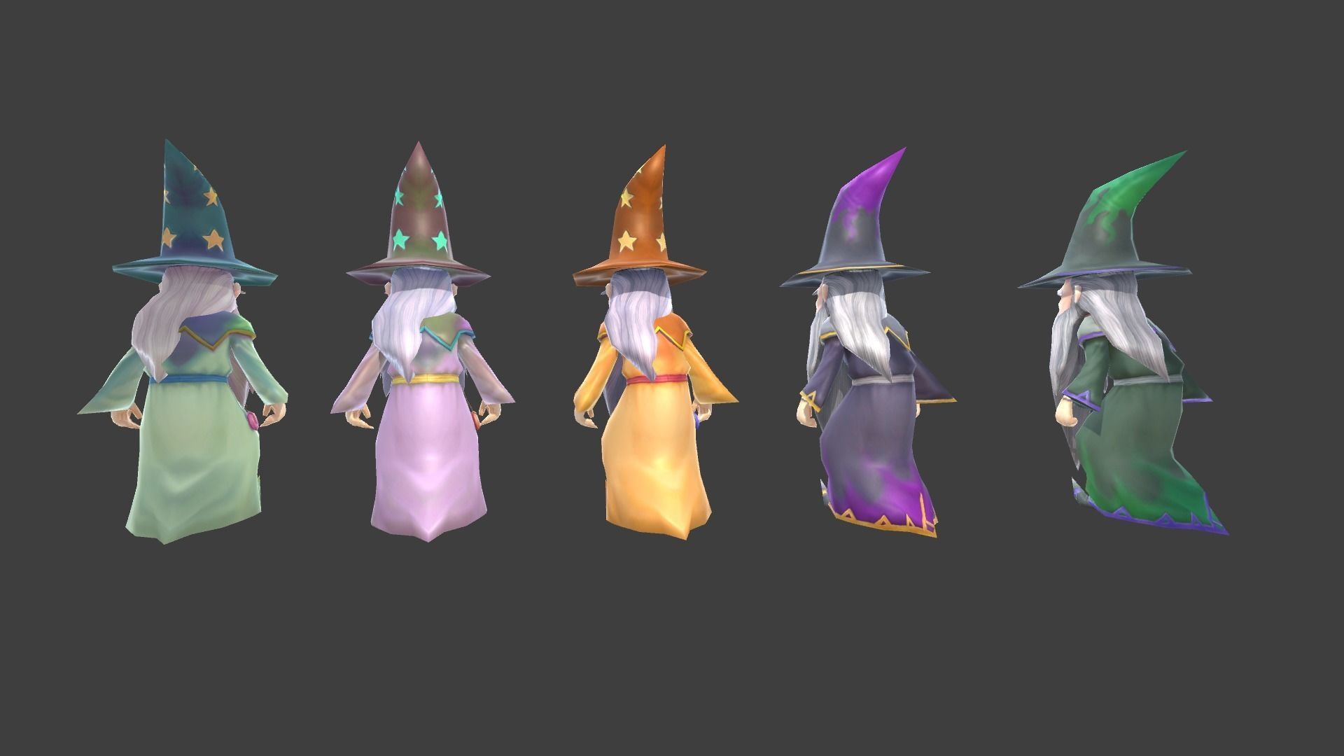 3D model Wizards VR / AR / low-poly | CGTrader