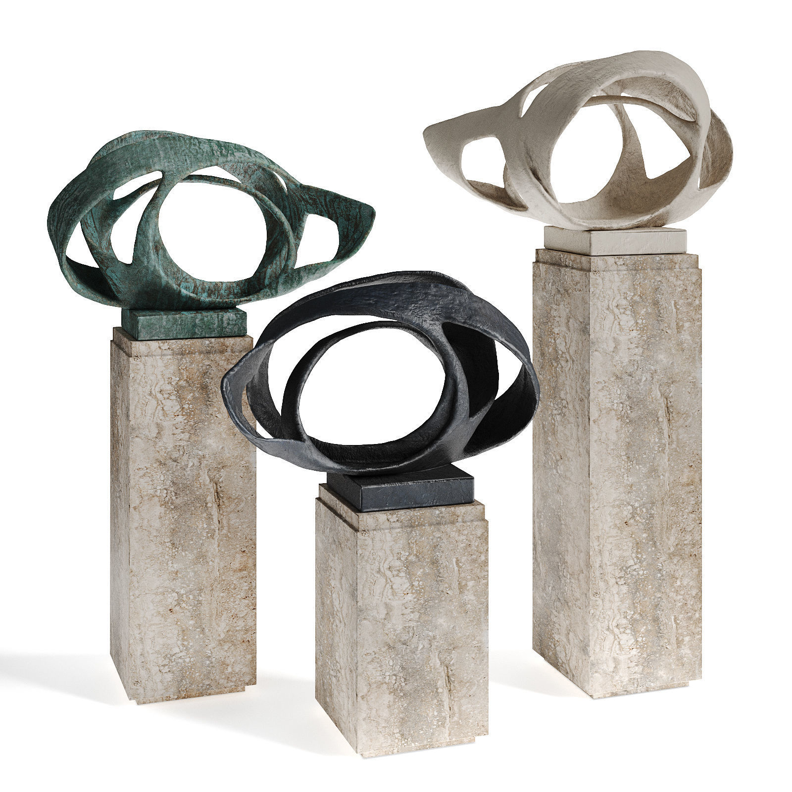 Barbara Hepworth Oval Form Trezion 3D model | CGTrader