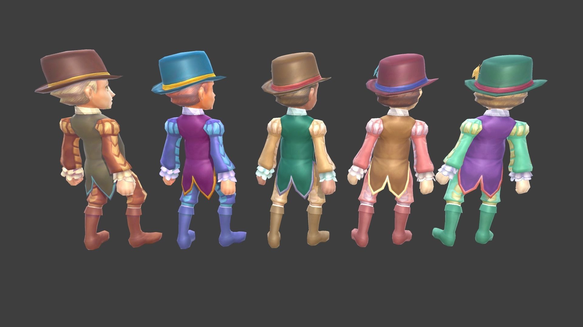 3D model Five Lords VR / AR / low-poly | CGTrader