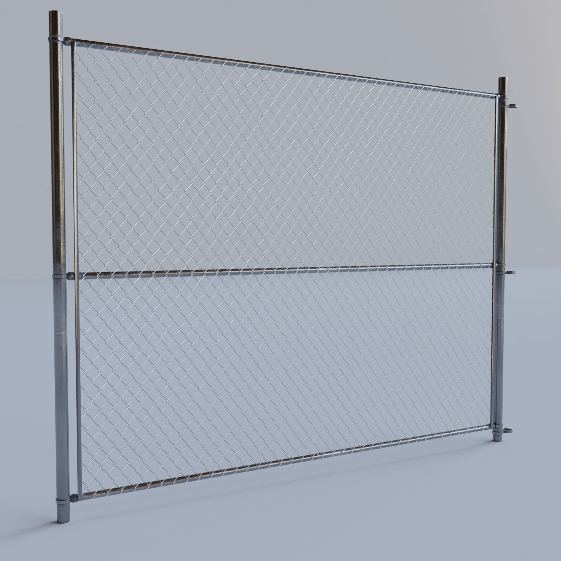 3D model Chain link fence v2 Low-poly 3D model VR / AR / low-poly ...