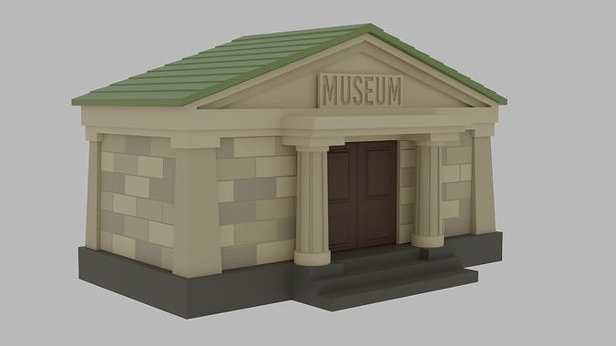 3D model Museum building VR / AR / low-poly | CGTrader