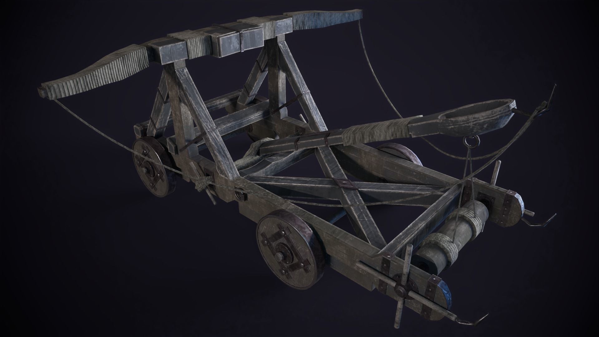 3D model Medieval Katapulta VR / AR / low-poly | CGTrader