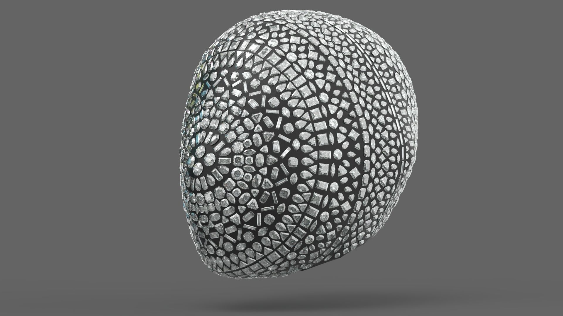 Diamond Hood Mask Margiela style 3D model | CGTrader